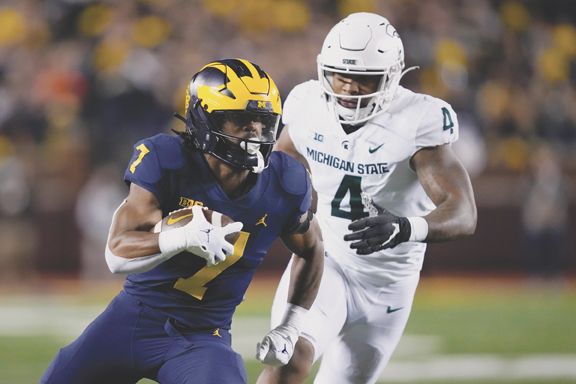 Michigan State Spartans’ football defensive end-linebacker Jacoby ...
